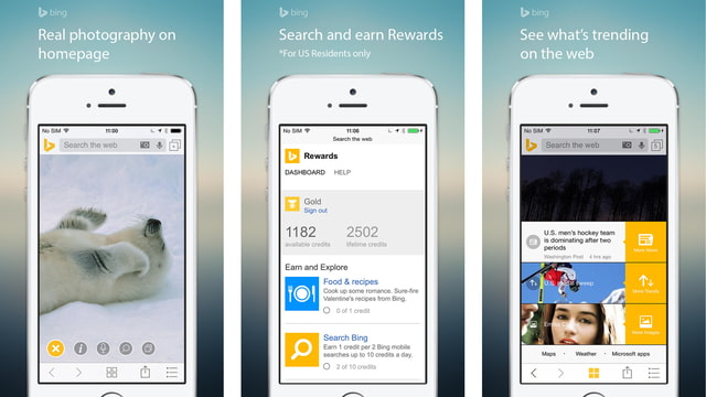 Microsoft Updates Its Bing Search App With New Features - iClarified