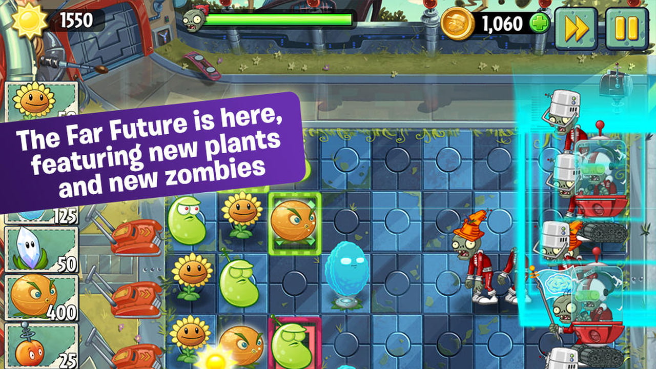 Plants Vs Zombies 2 Far Future Zombies