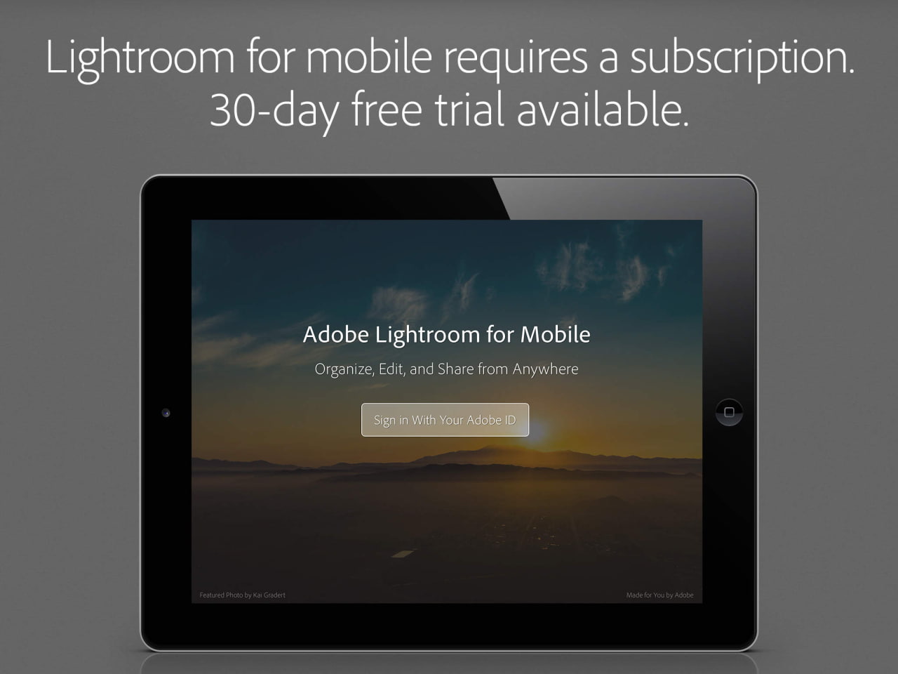 Adobe Launches Lightroom Mobile for iPad [Video] - iClarified