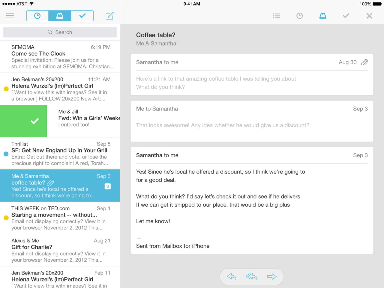 Mailbox 2.0 Released for iOS, Brings New Auto-Swipe Feature - iClarified