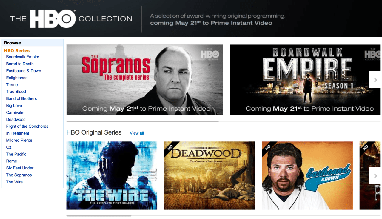 Amazon Instant Video is Getting Select HBO Programming Starting May 21 ...