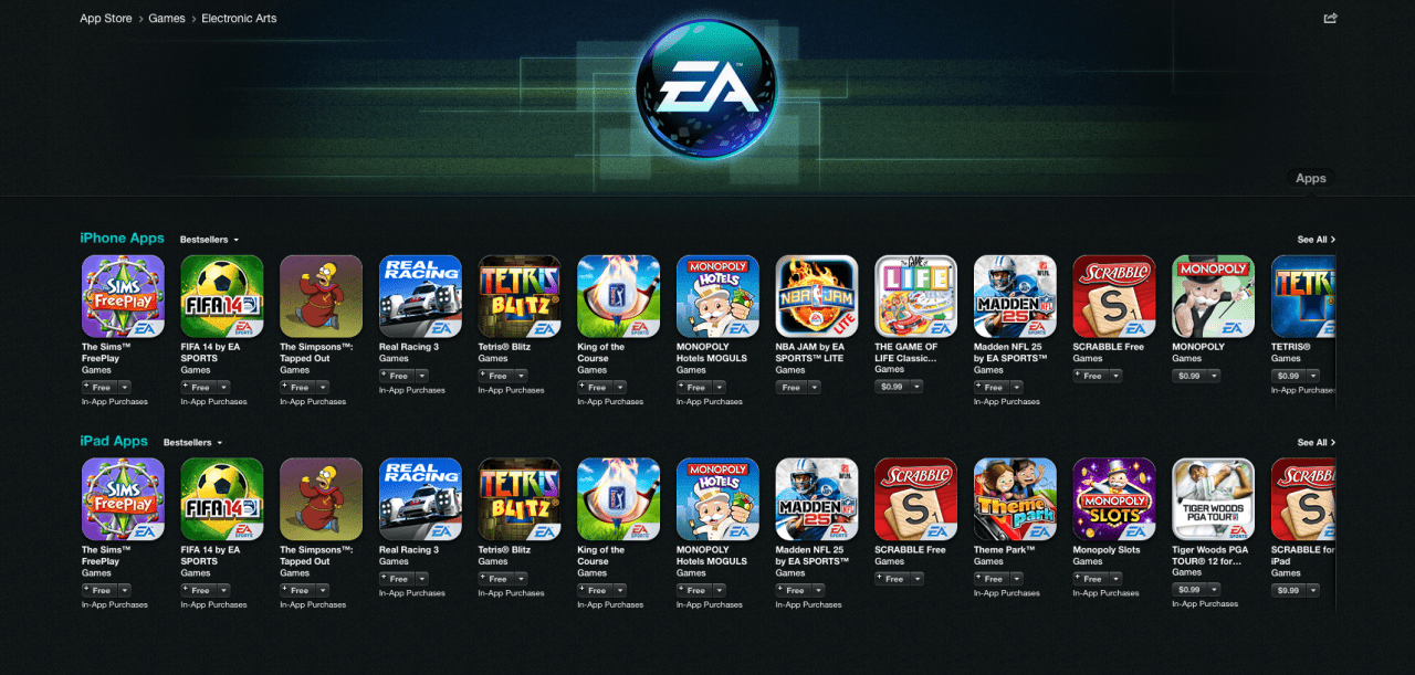 EA Discounts Nearly All Its iOS Games to $0.99 in Massive Sale - iClarified