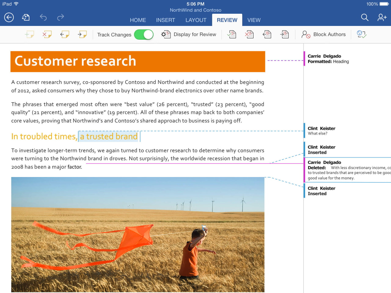 Microsoft Word for iPad Gets Updated With Ability to Send PDFs, Picture ...