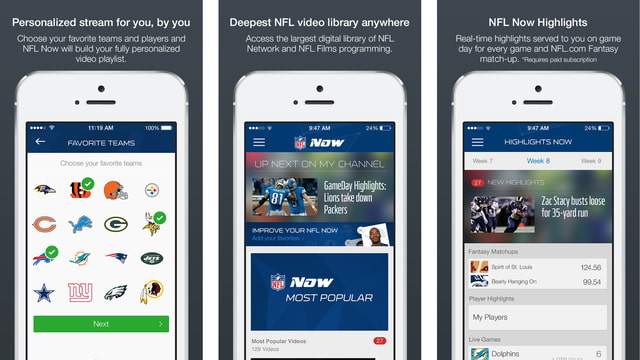 NFL Now App Launches for iOS, Features the Largest Football Library ...
