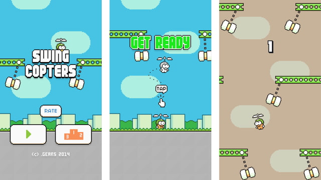 Flappy Bird Creator Releases New 'Swing Copters' Game for iOS - iClarified