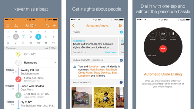 Tempo Smart Calendar App Gets Updated With Uber Integration - iClarified