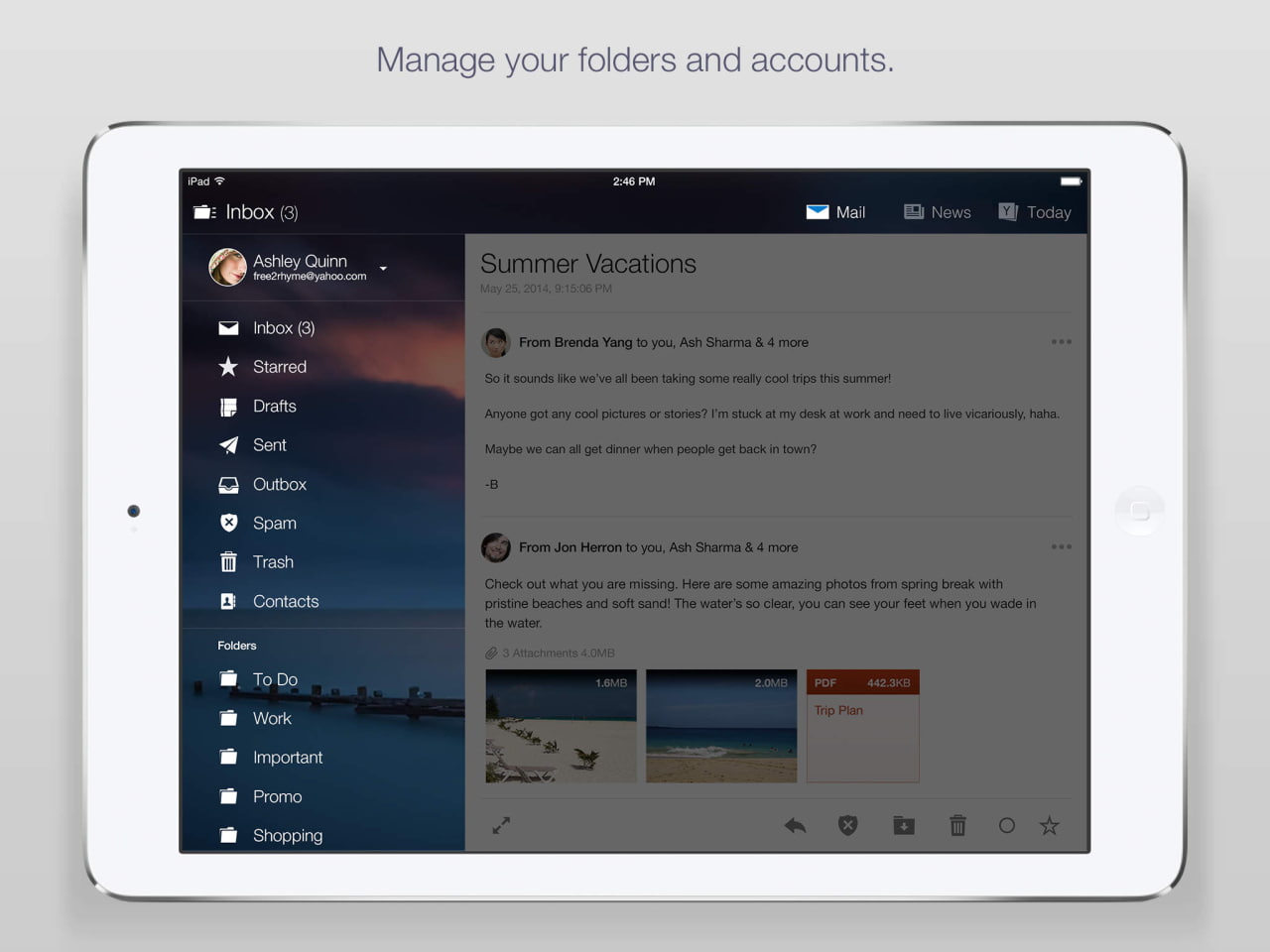 Yahoo Mail App Gets Ability to Minimize Compose Window on iPad - iClarified