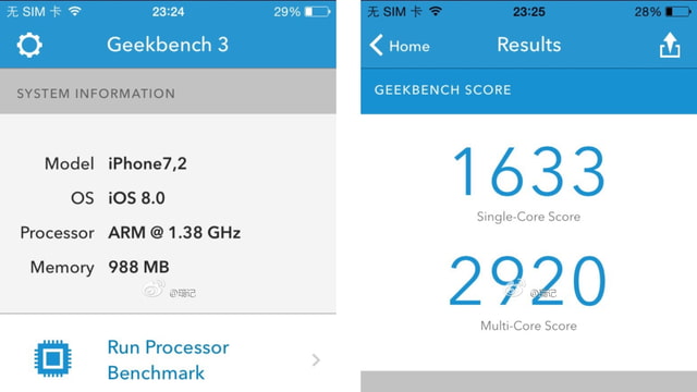GeekBench Results Reveal Specs of the Leaked 4.7-Inch iPhone 6 ...
