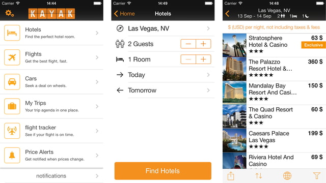 KAYAK App Gets New iPad Design, Smart Location Picker, 64-Bit and iOS 8 ...