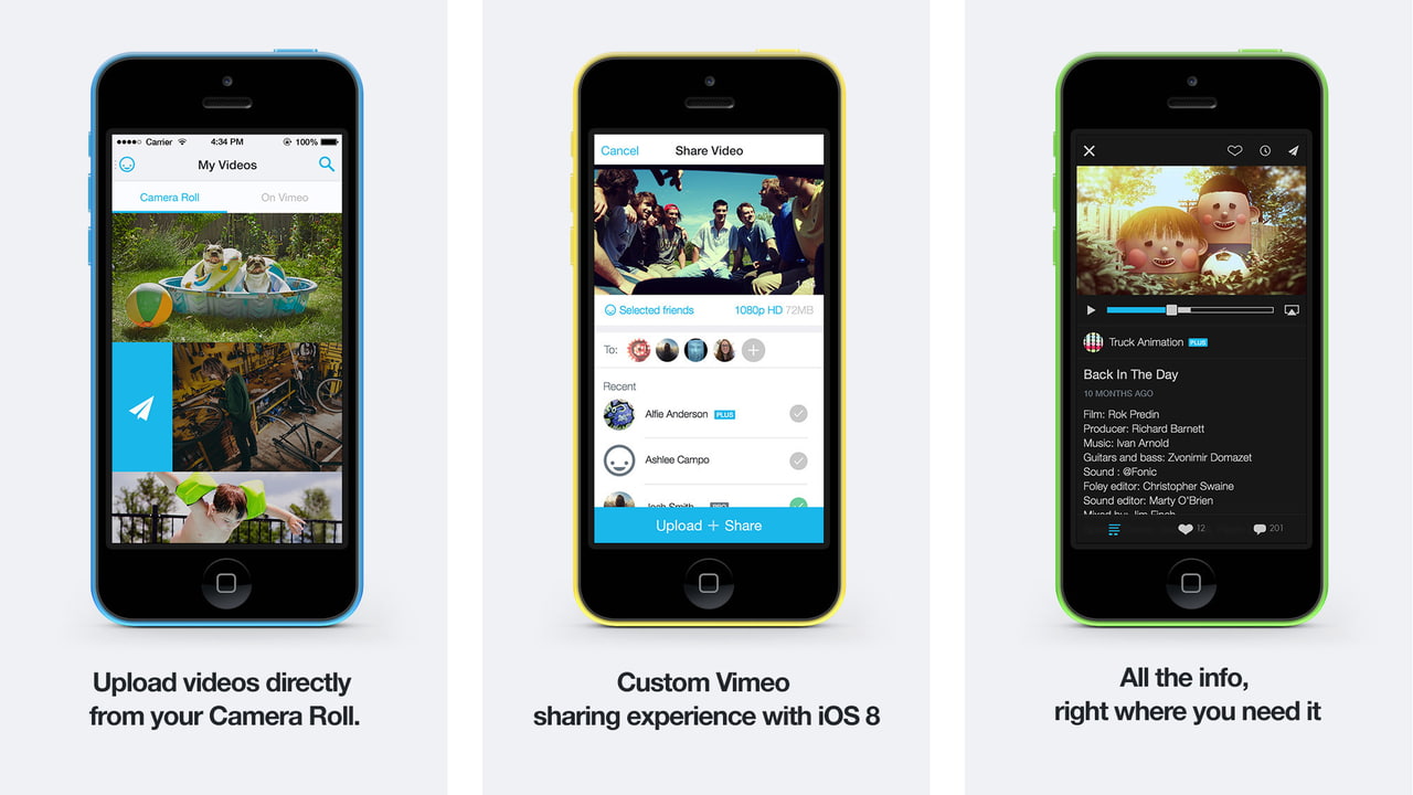 Vimeo App Gets Updated With Extension for iOS 8 - iClarified