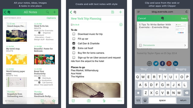 Evernote for iOS Updated With Touch ID Support for Unlocking Accounts ...