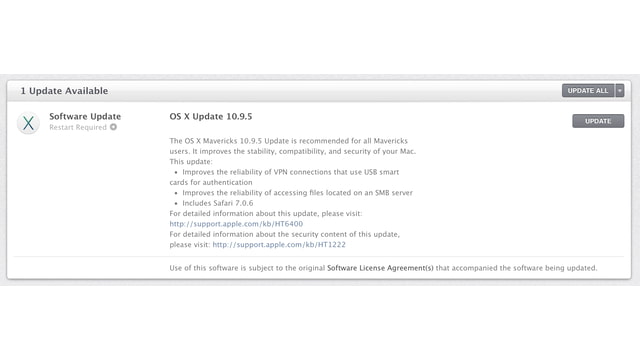 Apple Releases OS X Mavericks 10.9.5 - iClarified