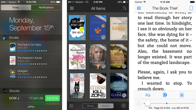 Kindle App Gets Updated With Kindle Today Widget, Copy & Paste, Smart ...