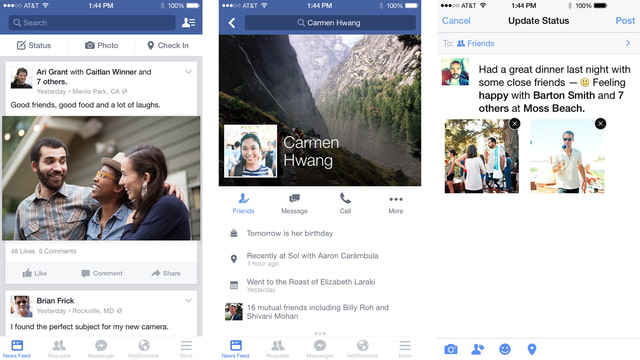 Facebook App Gets Updated With Support for the iPhone 6 and iPhone 6 ...