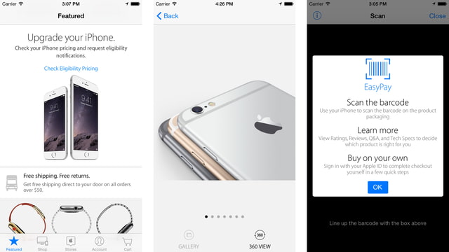 Apple Store App Gets Support for One-Touch Checkout With Apple Pay ...
