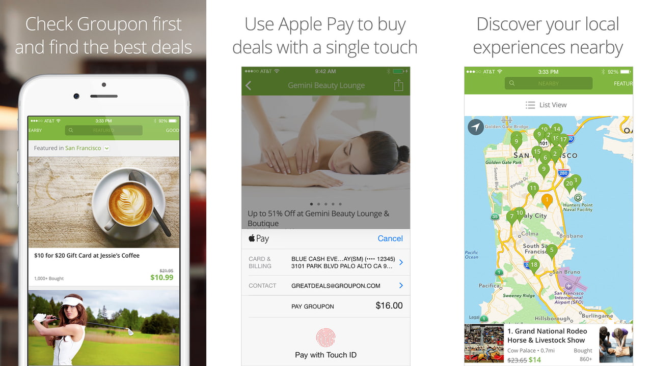 Groupon App Gets Updated With Support for Apple Pay - iClarified
