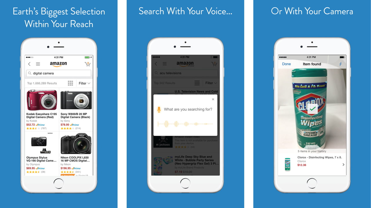 Amazon App Gets iPhone 6 and iPhone 6 Plus Support, Voice Search, More ...