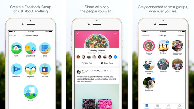 Facebook Releases New 'Facebook Groups' App for iPhone - iClarified