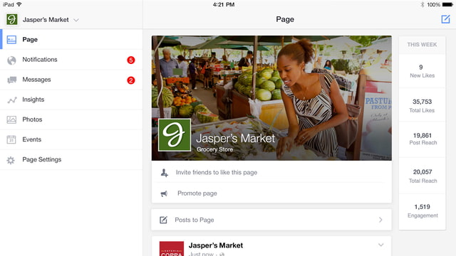 Facebook Pages Manager App Gets Updated With a New Design for iPad ...