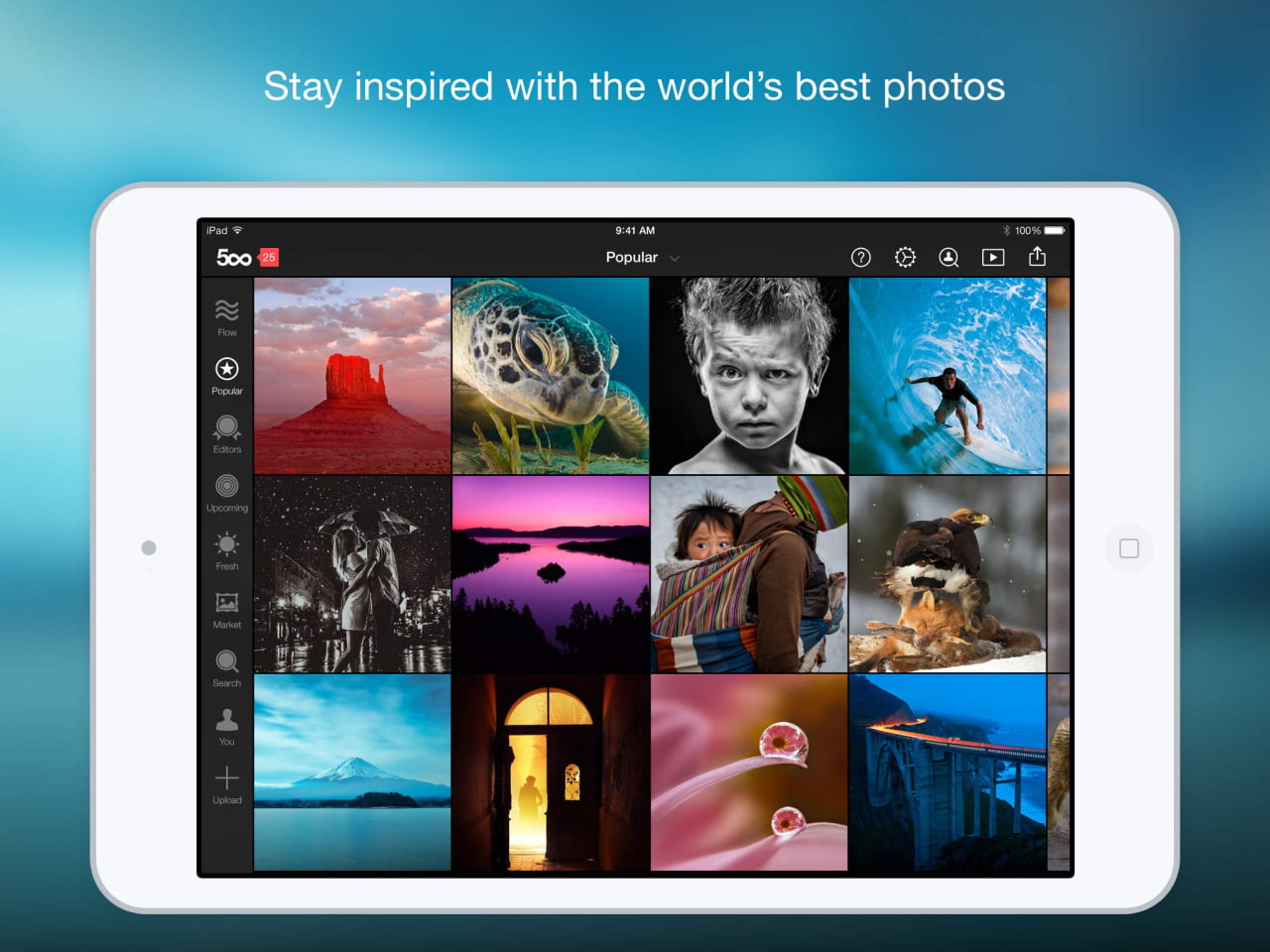 500px App Gets a Built-In Camera, Photo Editing, iPhone 6 Support, More ...