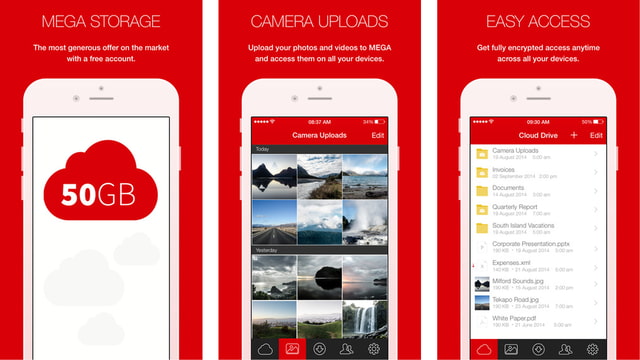 MEGA App Gets Ability to Upload Camera Videos and Sync Multiple Photo ...