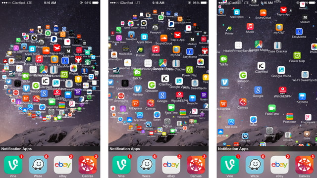 SphereView Tweak Replaces Your iPhone Home Screen With a 3D Sphere ...