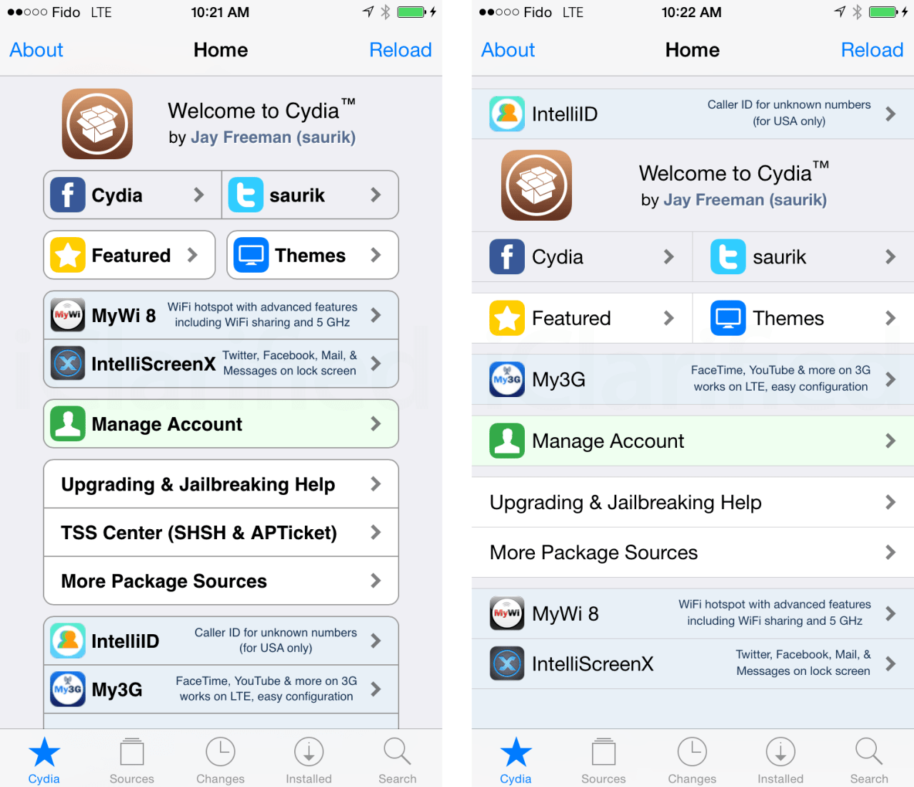 Saurik Updates Cydia With Refreshed Home Screen Design [Image] - iClarified