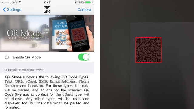 QR Mode Tweak Turns Your Camera Into a QR Code Reader - iClarified
