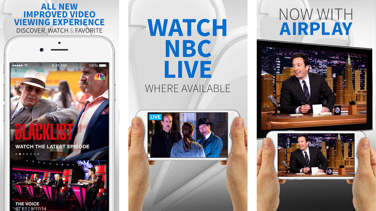 NBC App Gets Updated With Live Video Streaming - iClarified