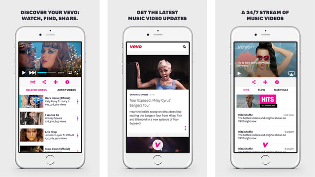 Vevo Music Video App Gets Updated With New Home Screen - iClarified