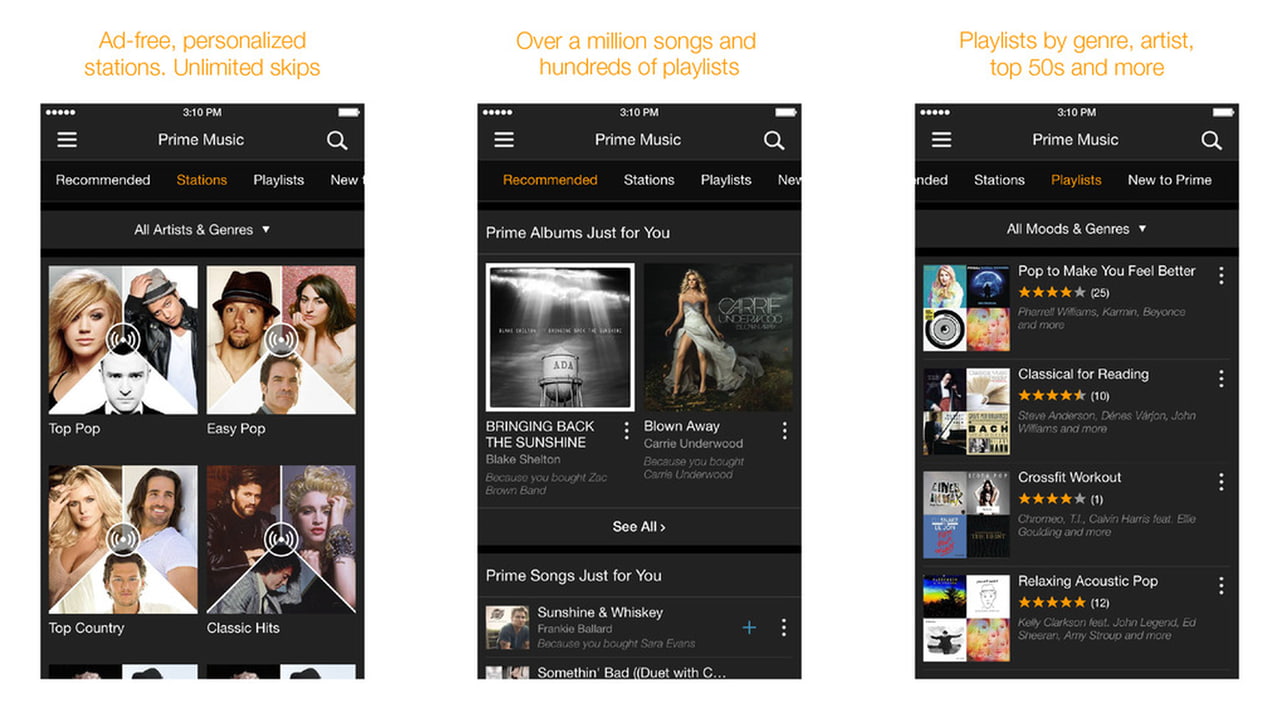 Amazon Music App Gets New Design, Ad-Free Prime Stations With Unlimited ...