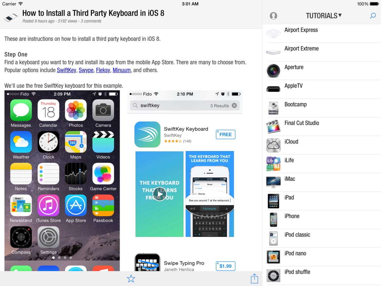 Official iClarified App Gets Updated With Native iOS 8 Share Sheet ...