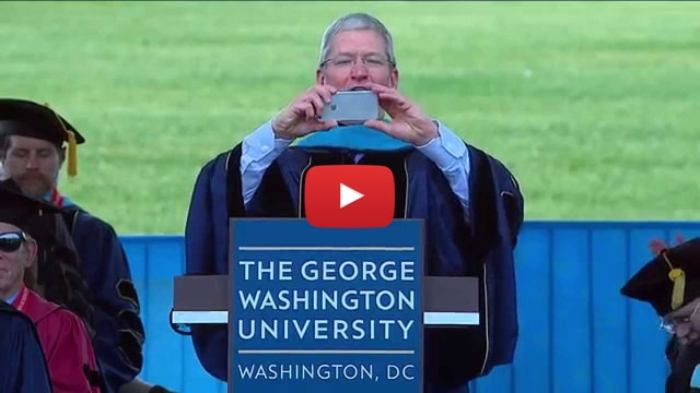 Watch Apple CEO Tim Cook Deliver George Washington University ...