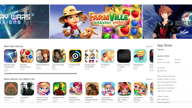 Apple Starts Curating the Games Section on the U.S. App Store - iClarified