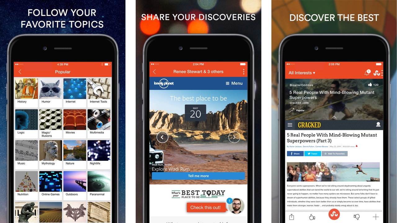 StumbleUpon App Gets Improvements to Sharing and Discovery Based ...