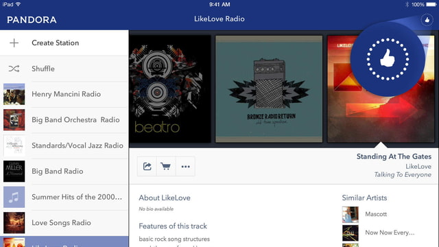 Pandora Radio App Gets New Design for iPad - iClarified
