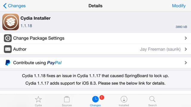 Saurik Updates Cydia Installer to Fix SpringBoard Lock Up Issue ...