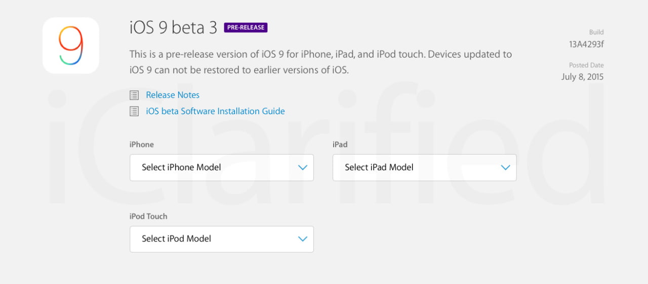 Apple Releases iOS 9 Beta 3 to Developers for Testing - iClarified