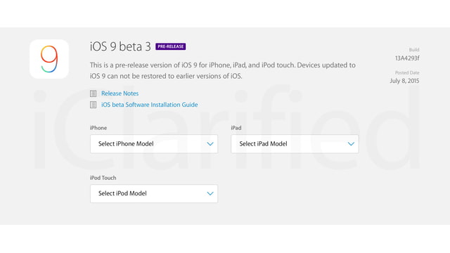 Apple Releases iOS 9 Beta 3 to Developers for Testing - iClarified