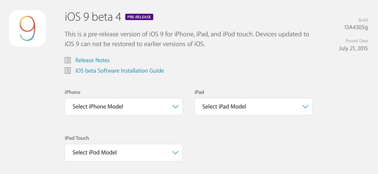 Apple Releases iOS 9 Beta 4 to Developers for Testing - iClarified