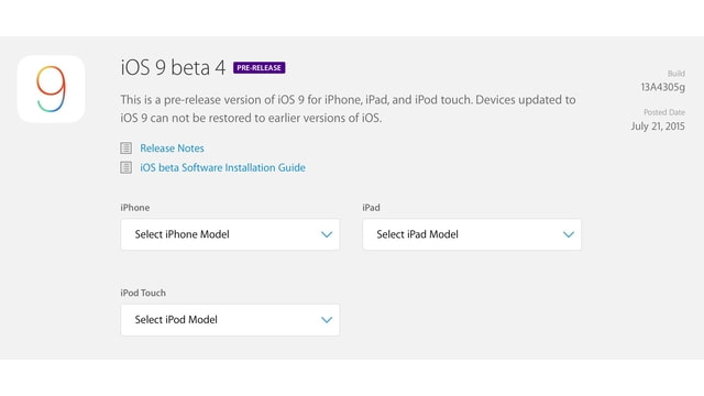 Apple Releases iOS 9 Beta 4 to Developers for Testing - iClarified