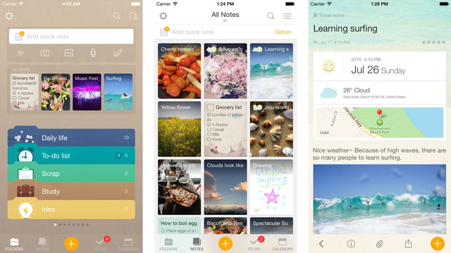Awesome Note 2 Gets Redesigned, Adds iCloud Sync, Voice Recording, Touch ID, More - iClarified