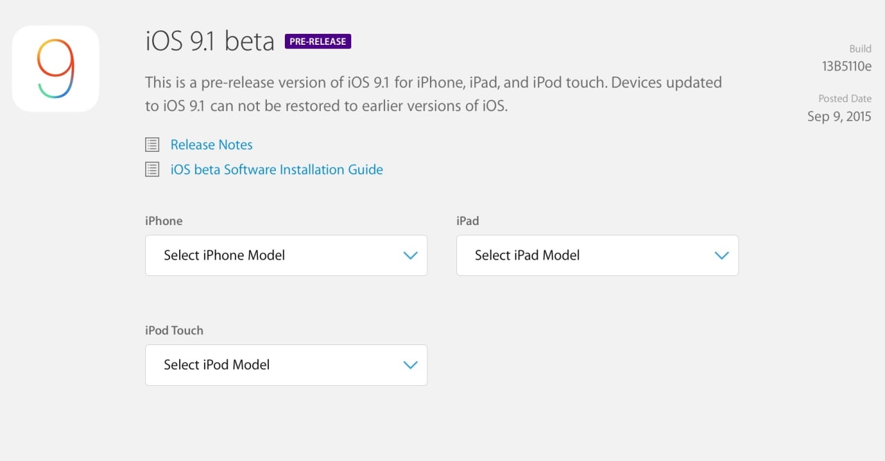 Apple Releases First Beta of iOS 9.1 to Developers for Testing - iClarified