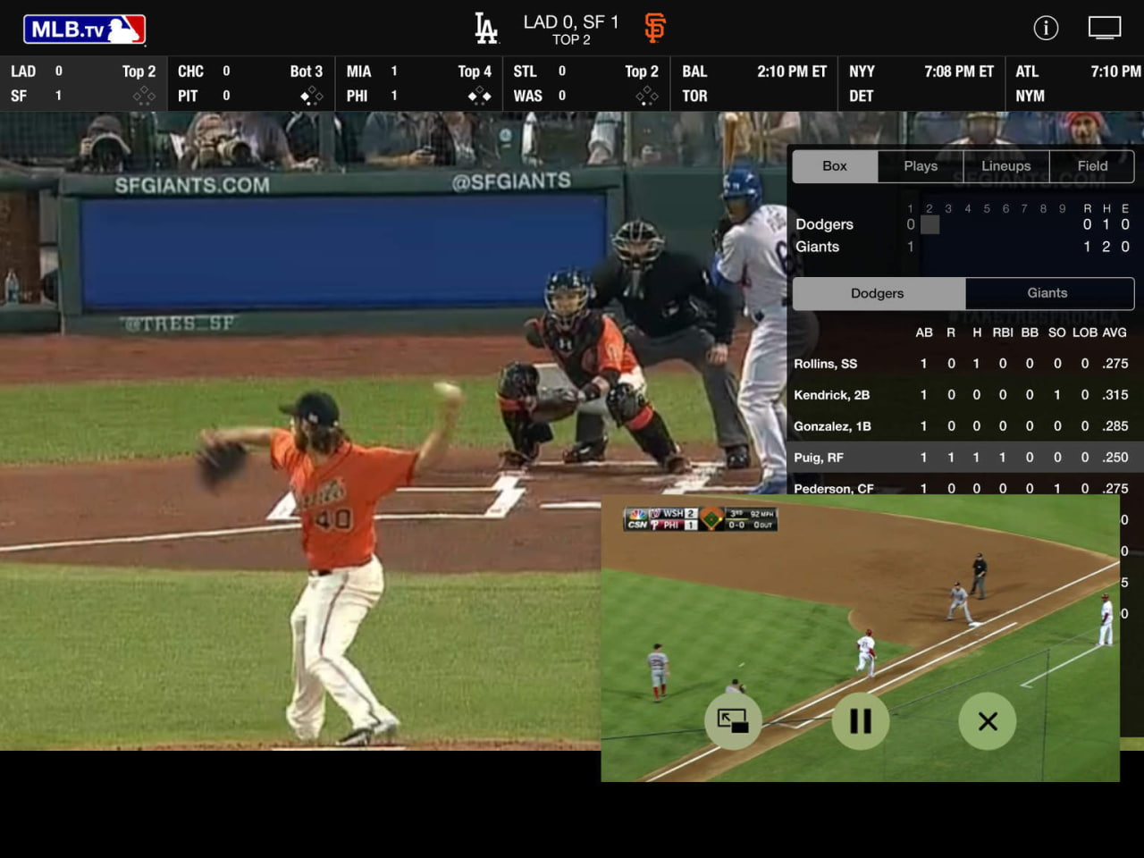 MLB.com At Bat Gets iOS9 Picture In Picture Support for iPad - iClarified