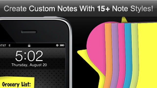 Full Featured Sticky Note app for iPhone/iPod - iClarified