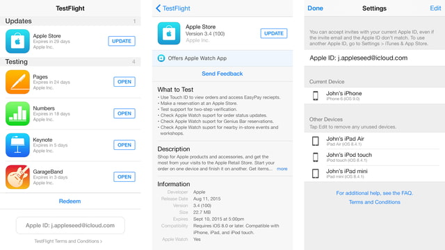 Apple Updates TestFlight App With Support for tvOS Apps, Redemption ...