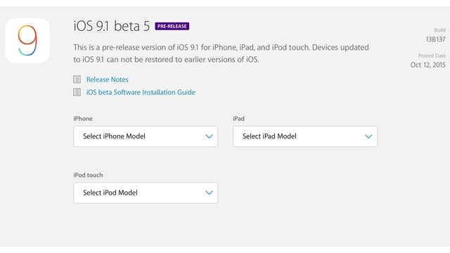 Apple Releases iOS 9.1 Beta 5 to Developers - iClarified