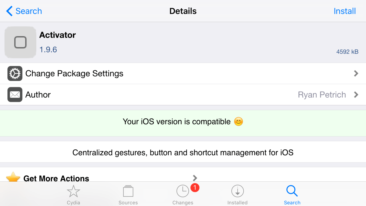 Activator 1.9.6 Released With Support for iOS 9, 3D Touch - iClarified