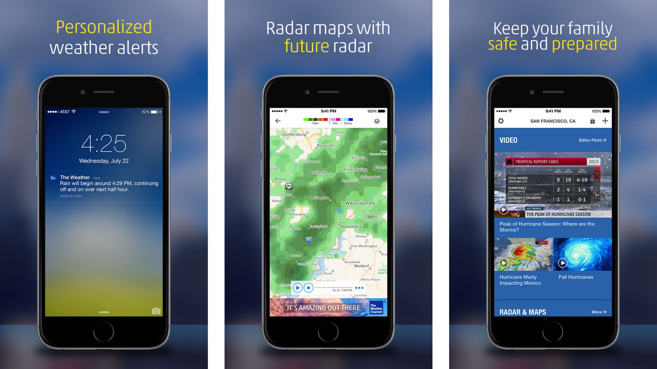 The Weather Channel App Gets Dynamic Home Screen, Morning Show, 15 Day ...