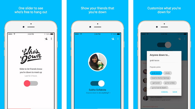 Google Releases New Who's Down App for iPhone - iClarified